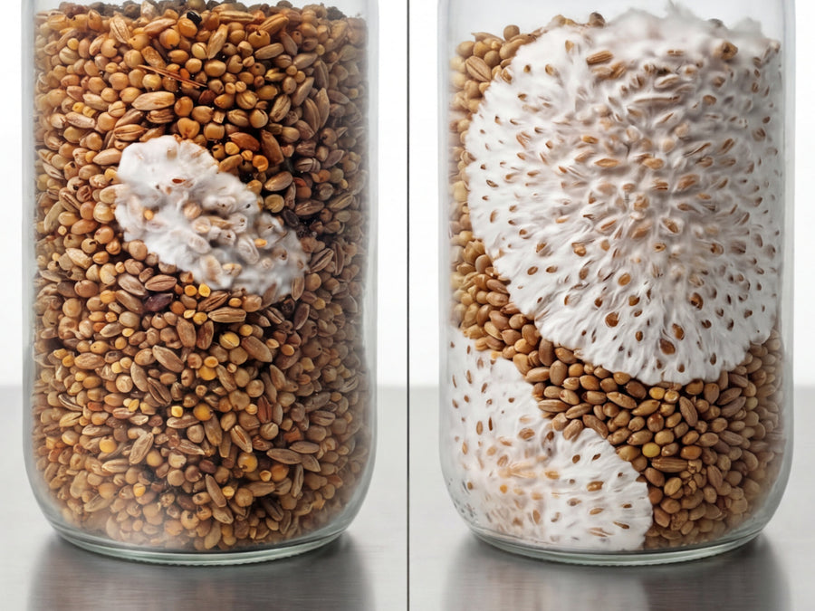 Grain Spawn Mushroom Jars | Midwest Grow Kits