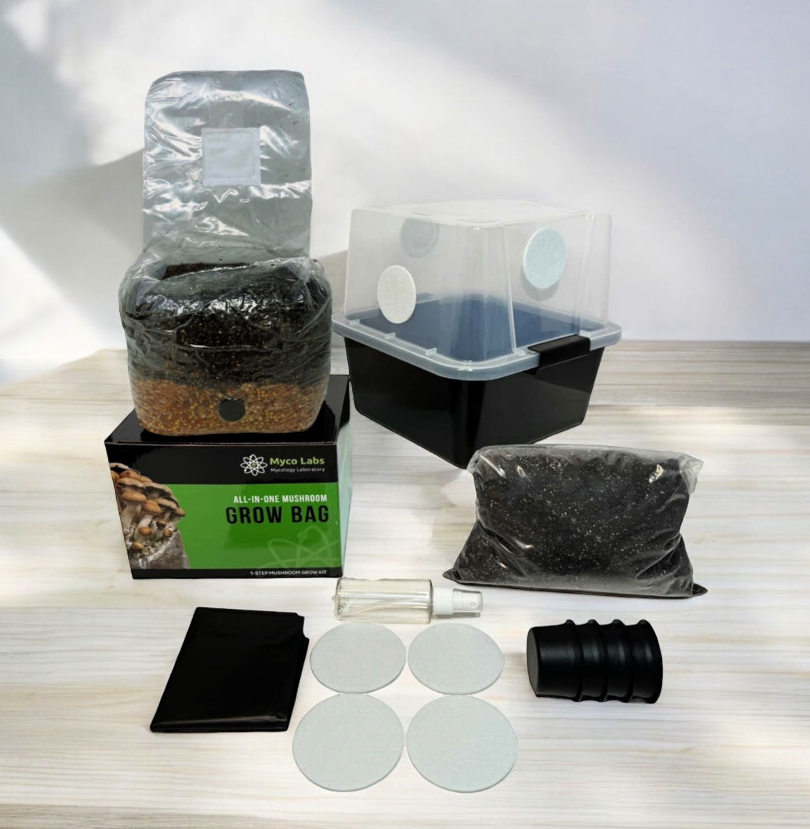 6 LBS Mushroom Monotub Starter Grow Kit | Midwest Grow Kits