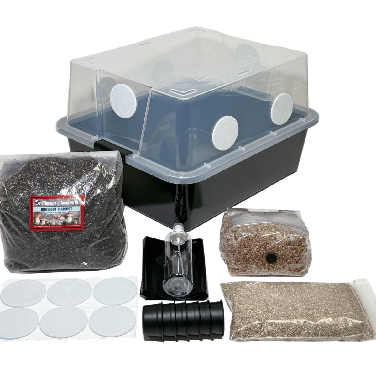 44Q Monotub Bulk Substrate Spawn Box | Midwest Grow Kits